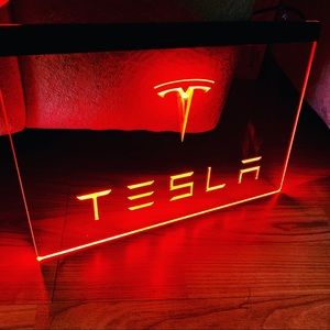 Other | Tesla Led Neon Light Sign 8x12 | Poshmark